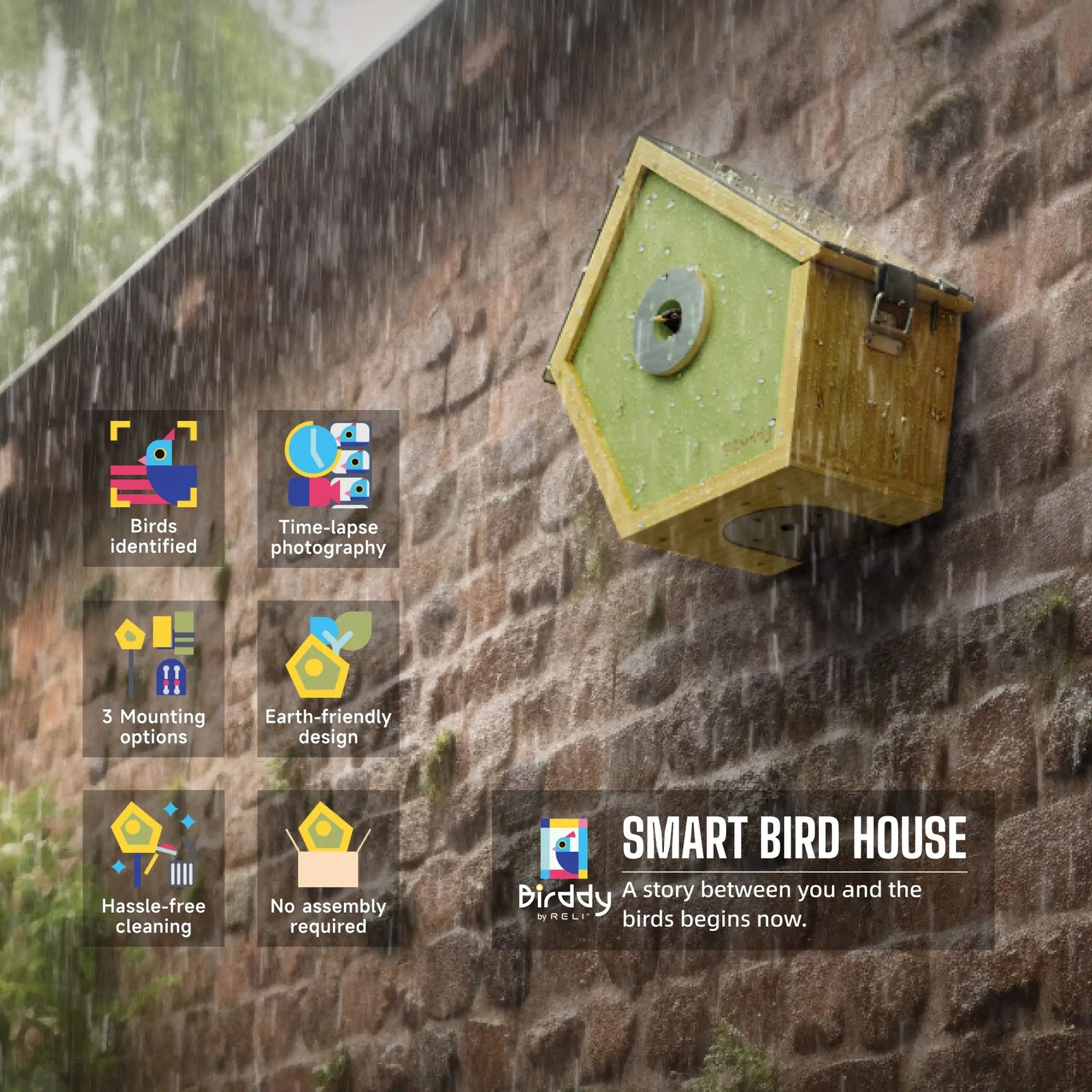 Reli Birddy Smart Bird House - Reli Technologies